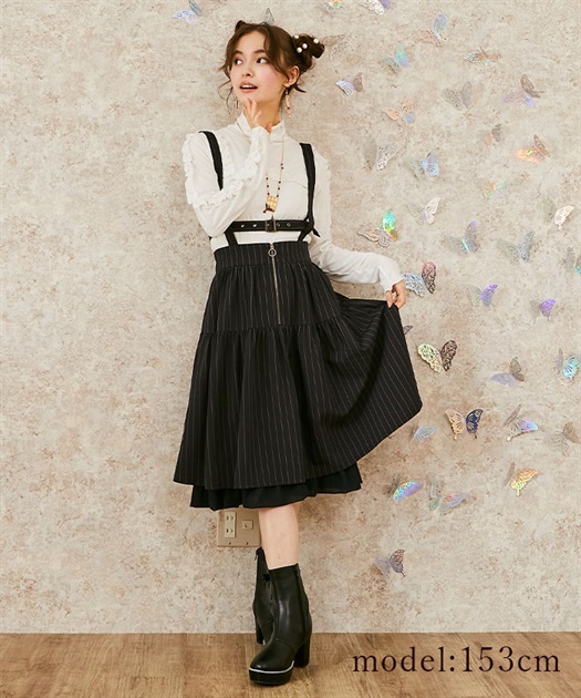 ハーネスデザインサス付スカート | outlet | axes femme online shop ハーネスデザインサス付スカート | outlet | axes femme online shop