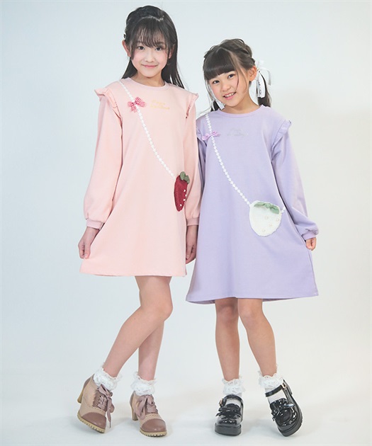 いちごポシェット風カットワンピース【期間限定価格】 | kids いちごポシェット風カットワンピース【期間限定価格】 | kids