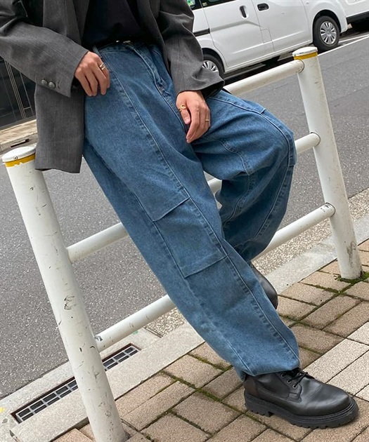パッチワーク風デニムパンツ | outlet | axes femme online shop パッチワーク風デニムパンツ | outlet | axes femme online shop