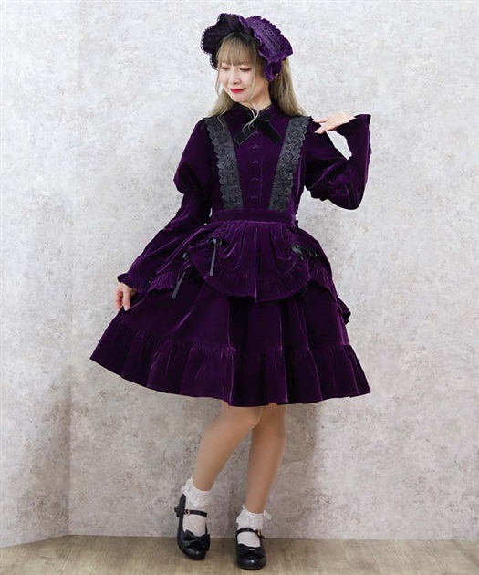 ベルベットドールワンピース | kawaii | axes femme online shop ベルベットドールワンピース | kawaii | axes femme online shop