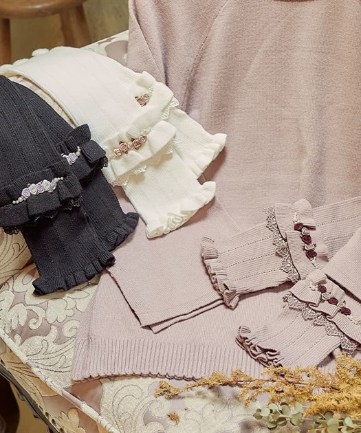 巻薔薇ニットアームウォーマー | outlet | axes femme online shop 巻薔薇ニットアームウォーマー | outlet | axes femme online shop