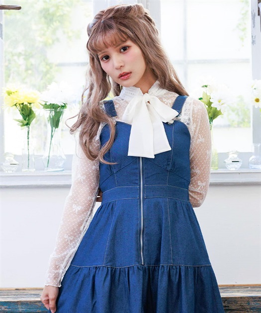 2WAYリボンチュールプルオーバー | POETIQUE | axes femme 2WAYリボンチュールプルオーバー | POETIQUE | axes femme