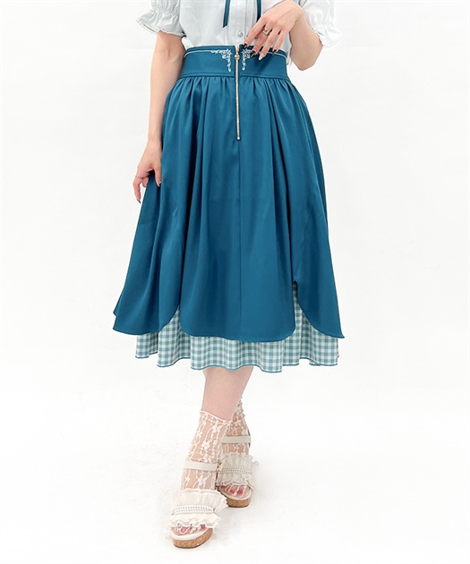ハーフジップ×フリルスカート【期間限定価格】 | レディース服 ハーフジップ×フリルスカート【期間限定価格】 | レディース服