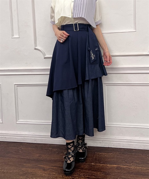アシメティアードロングスカート | outlet | axes femme online shop アシメティアードロングスカート | outlet | axes femme online shop