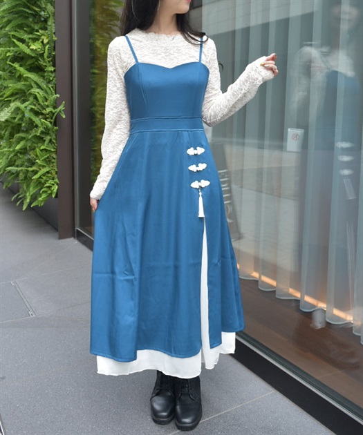 タッセル付チャイナ風ワンピース | レディース服・レディース タッセル付チャイナ風ワンピース | レディース服・レディース