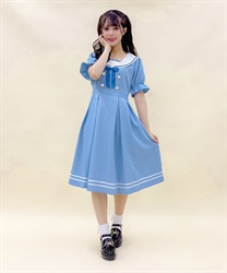 ストライプセーラーワンピース | outlet | axes femme online shop ストライプセーラーワンピース | outlet | axes femme online shop
