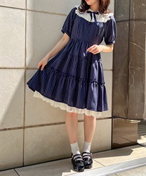 リボンブローチティアードワンピース | 衣料 | axes femme リボンブローチティアードワンピース | 衣料 | axes femme