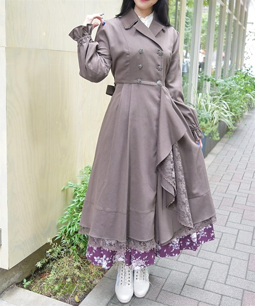 ラッフルフリルトレンチコート | outlet | axes femme online shop ラッフルフリルトレンチコート | outlet | axes femme online shop