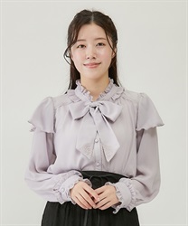 リボンブローチセットブラウス | レディース服・レディース リボンブローチセットブラウス | レディース服・レディース