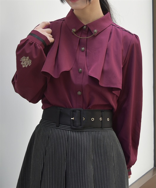 袖口刺繍チェーン付フラシブラウス | レディース服・レディース 袖口刺繍チェーン付フラシブラウス | レディース服・レディース