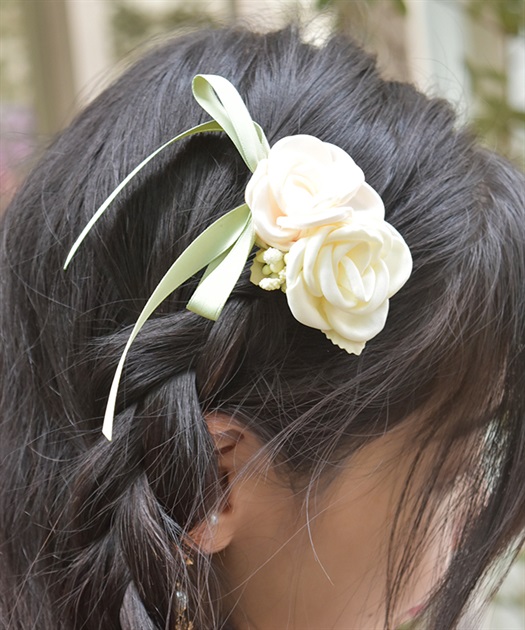 フラワー×リボンヘアクリップ | outlet | axes femme online shop フラワー×リボンヘアクリップ | outlet | axes femme online shop