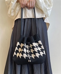 ニット総柄バッグ | purple label | axes femme online shop ニット総柄バッグ | purple label | axes femme online shop