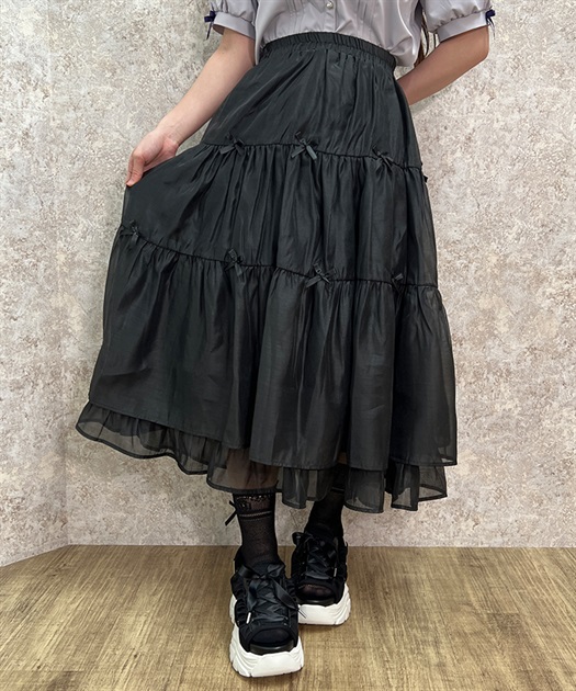 プチリボンティアードスカート | outlet | axes femme online shop プチリボンティアードスカート | outlet | axes femme online shop