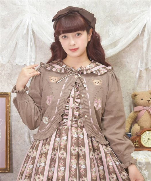 RosyBearニットカーデ【Web限定商品】【期間限定販売 RosyBearニットカーデ【Web限定商品】【期間限定販売