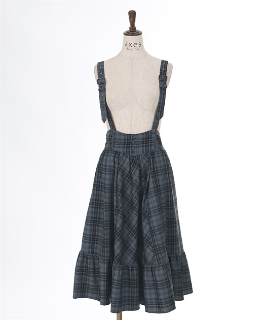 サスペンダー付チェック柄スカート | axes femme | axes femme サスペンダー付チェック柄スカート | axes femme | axes femme