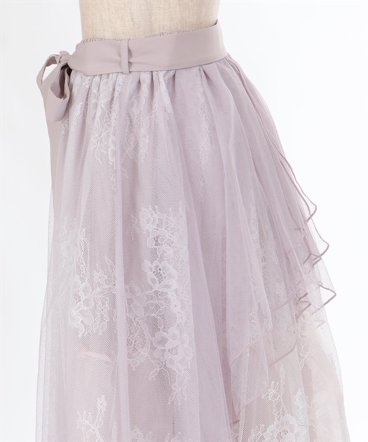 バックフリルチュールスカート | outlet | axes femme online shop バックフリルチュールスカート | outlet | axes femme online shop