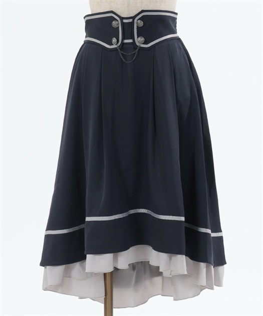 ダブル釦フィッシュテールスカート | 衣料 | axes femme online shop ダブル釦フィッシュテールスカート | 衣料 | axes femme online shop