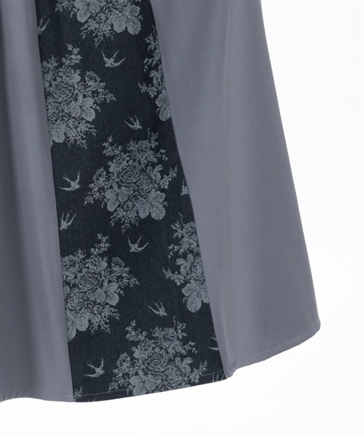 燕×薔薇柄パッチワークスカート【期間限定価格】 | outlet 燕×薔薇柄パッチワークスカート【期間限定価格】 | outlet