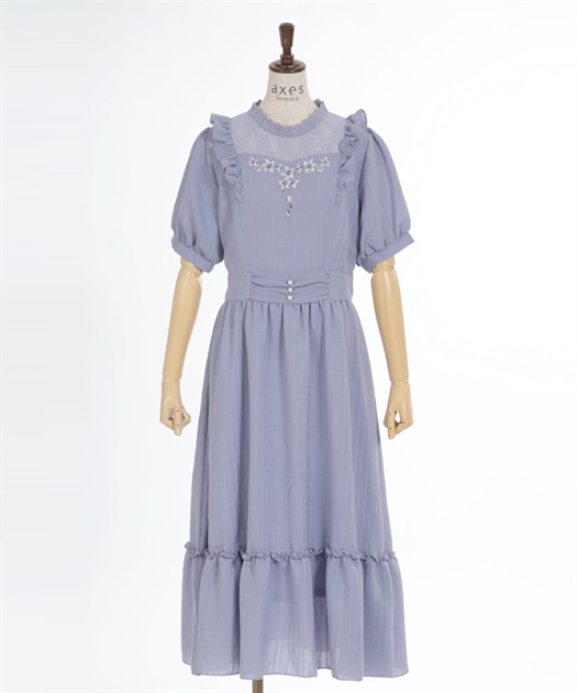 すみれ刺繍ワンピース | レディース服・レディースファッション すみれ刺繍ワンピース | レディース服・レディースファッション