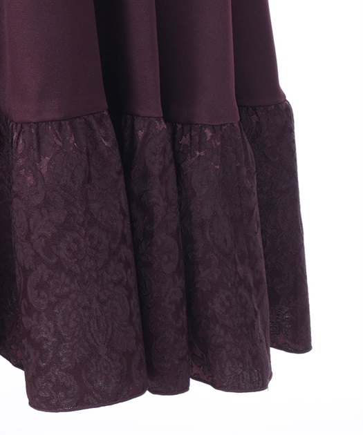 ジャカード切替ティアードワンピース | axes femme | axes femme ジャカード切替ティアードワンピース | axes femme | axes femme