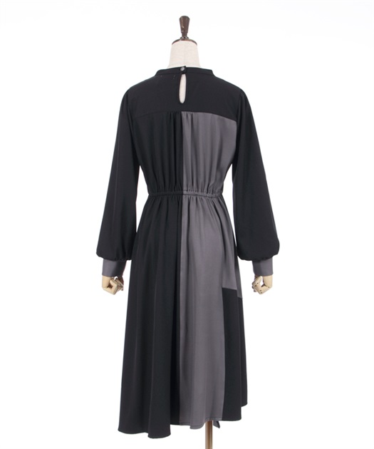 チョーカー風バイカラーワンピース | outlet | axes femme チョーカー風バイカラーワンピース | outlet | axes femme