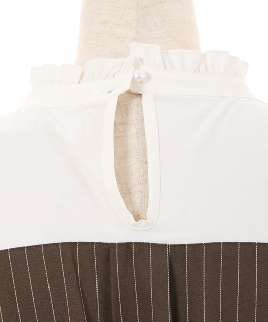 レースアップストライプワンピース | outlet | axes femme レースアップストライプワンピース | outlet | axes femme