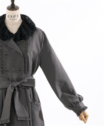 レース襟付トレンチコート | axes femme | axes femme online shop レース襟付トレンチコート | axes femme | axes femme online shop