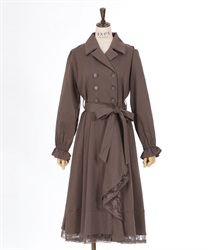 ラッフルフリルトレンチコート | outlet | axes femme online shop ラッフルフリルトレンチコート | outlet | axes femme online shop