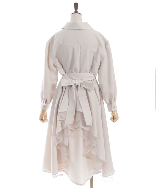 バックフリルトレンチコート【期間限定価格】 | axes femme バックフリルトレンチコート【期間限定価格】 | axes femme
