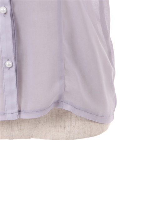 シアーフリル丸襟ブラウス | outlet | axes femme online shop シアーフリル丸襟ブラウス | outlet | axes femme online shop