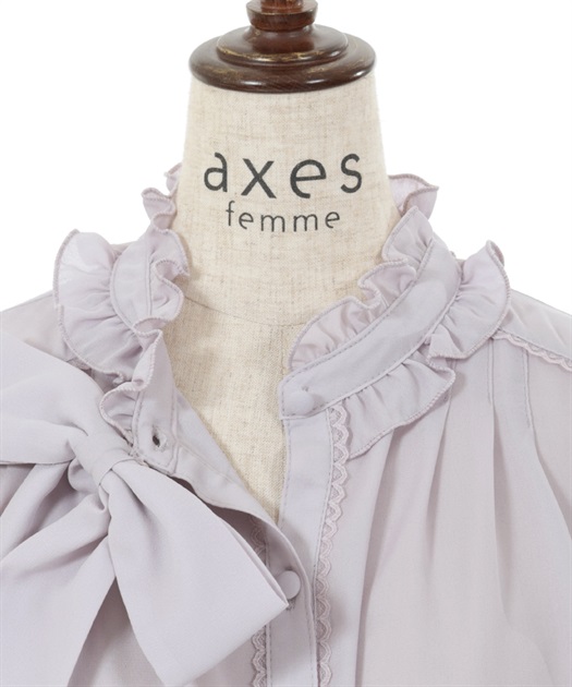 リボンブローチセットブラウス | レディース服・レディース リボンブローチセットブラウス | レディース服・レディース