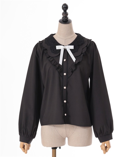 レースビッグ襟ブラウス | レディース服・レディース レースビッグ襟ブラウス | レディース服・レディース