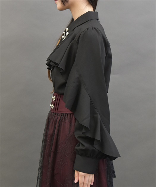 ダークロマンスフリルブラウス | POETIQUE | axes femme online shop ダークロマンスフリルブラウス | POETIQUE | axes femme online shop