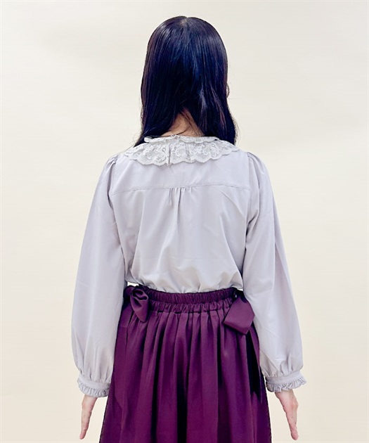 リボン襟フリルブラウス | outlet | axes femme online shop リボン襟フリルブラウス | outlet | axes femme online shop