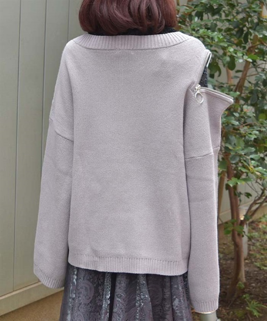 ショルダージップニット | outlet | axes femme online shop ショルダージップニット | outlet | axes femme online shop