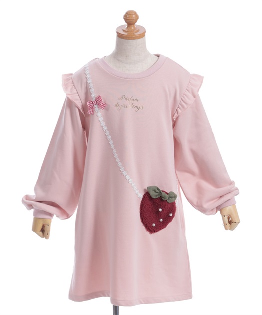 いちごポシェット風カットワンピース【期間限定価格】 | kids いちごポシェット風カットワンピース【期間限定価格】 | kids