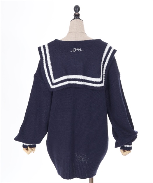FBセーラーカラーニット【10%OFF対象商品】 | FICKLE BEBE FBセーラーカラーニット【10%OFF対象商品】 | FICKLE BEBE