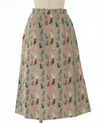 ネコ柄ゴブランスカート | outlet | axes femme online shop ネコ柄ゴブランスカート | outlet | axes femme online shop