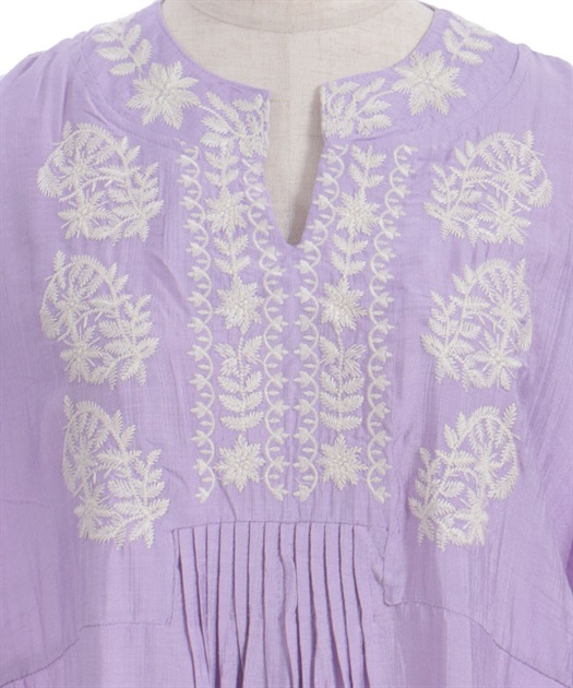 刺繍スキッパーマキシワンピース | purple label | axes femme 刺繍スキッパーマキシワンピース | purple label | axes femme