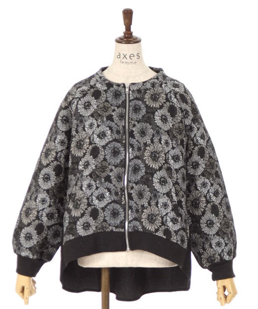 後配色ゴブランブルゾン | purple label | axes femme online shop 後配色ゴブランブルゾン | purple label | axes femme online shop