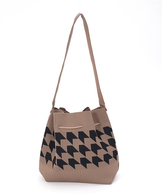 ニット総柄バッグ | purple label | axes femme online shop ニット総柄バッグ | purple label | axes femme online shop