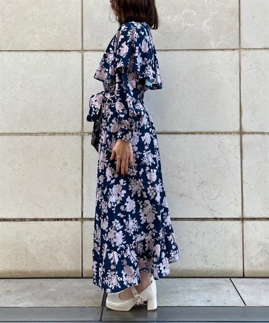 エレガンスフラワー柄ワンピース | outlet | axes femme online shop エレガンスフラワー柄ワンピース | outlet | axes femme online shop
