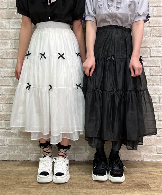 プチリボンティアードスカート | outlet | axes femme online shop プチリボンティアードスカート | outlet | axes femme online shop
