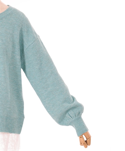 裾レースふわふわニットプルオーバー | outlet | axes femme 裾レースふわふわニットプルオーバー | outlet | axes femme