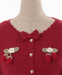 苺の編みぐるみニットカーデ | kawaii | axes femme online shop 苺の編みぐるみニットカーデ | kawaii | axes femme online shop