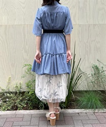 シアーチェックチュニックワンピース | outlet | axes femme シアーチェックチュニックワンピース | outlet | axes femme