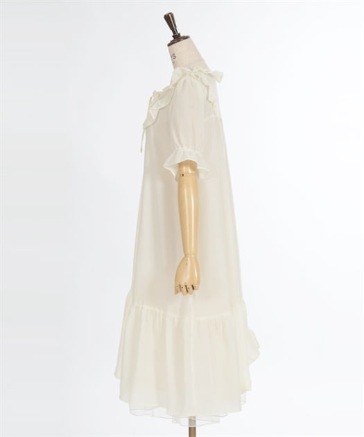 コットン風フリルAラインワンピース | axes femme | axes femme コットン風フリルAラインワンピース | axes femme | axes femme