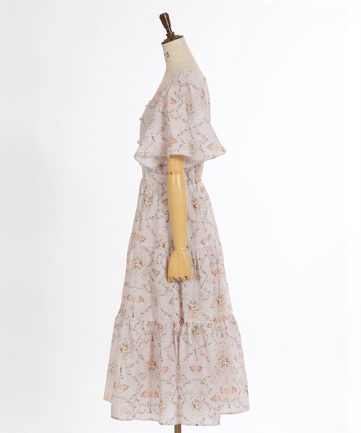レーヌローズ柄ワンピース | outlet | axes femme online shop レーヌローズ柄ワンピース | outlet | axes femme online shop