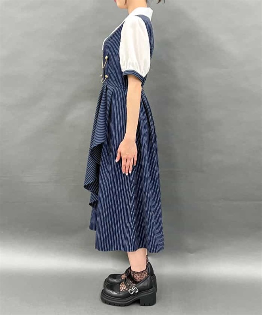 夜空刺繍襟ドッキングワンピース | 衣料 | axes femme online shop 夜空刺繍襟ドッキングワンピース | 衣料 | axes femme online shop