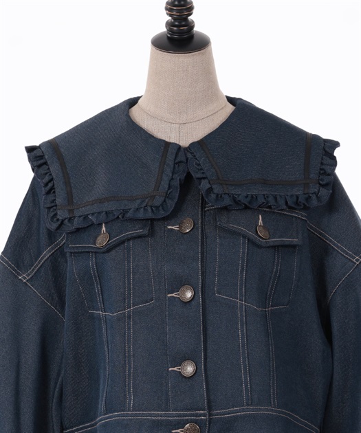 セーラー襟ショートブルゾン | outlet | axes femme online shop セーラー襟ショートブルゾン | outlet | axes femme online shop
